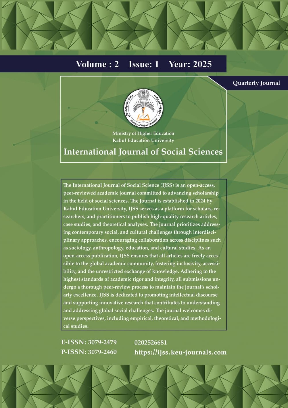 Vol. 1 No. 2 (2025): INTERNATIONAL JOURNAL of SOCIAL SCIENCES ...